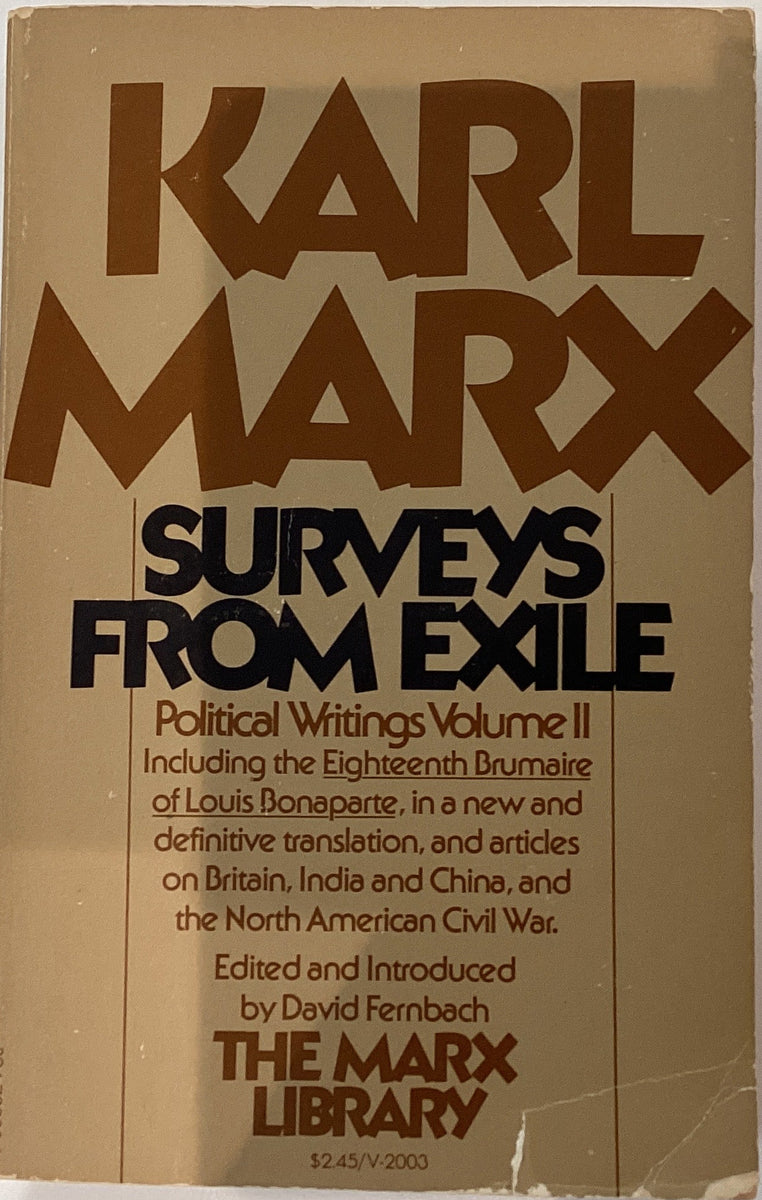 Karl Marx Surveys From Exile – Red Flag Books
