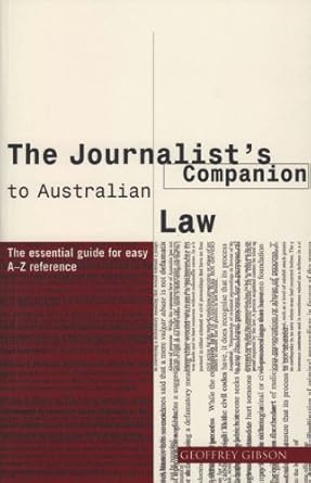 The Journalist's Companion to Australian Law – Red Flag Books